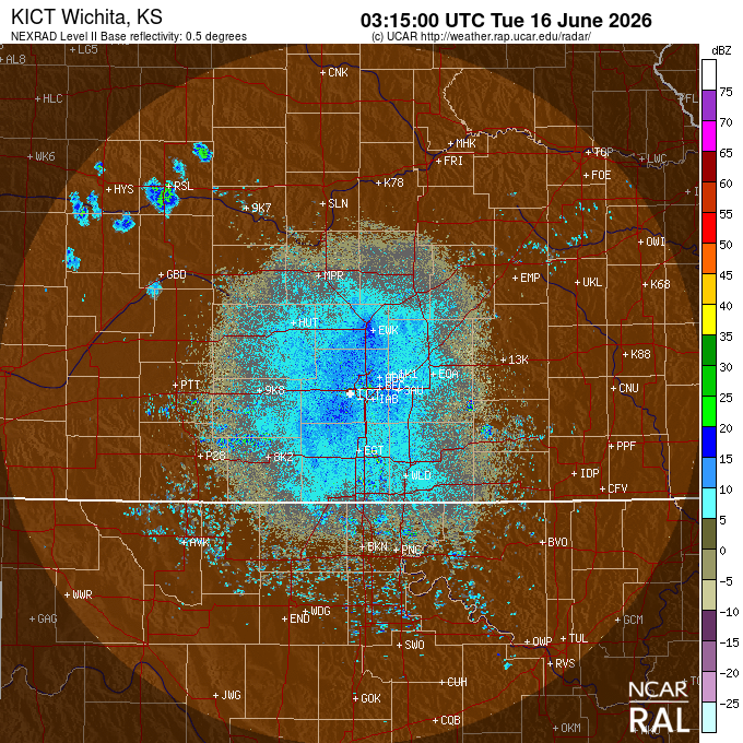 Satellite Map Of Wichita Ks Hail Map For Wichita, KS Region On April